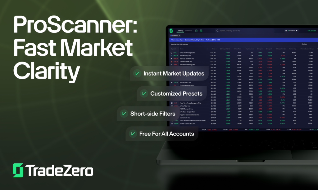 TradeZero Launches ProScanner: a Real-Time U.S. Stock Scanner Built ...